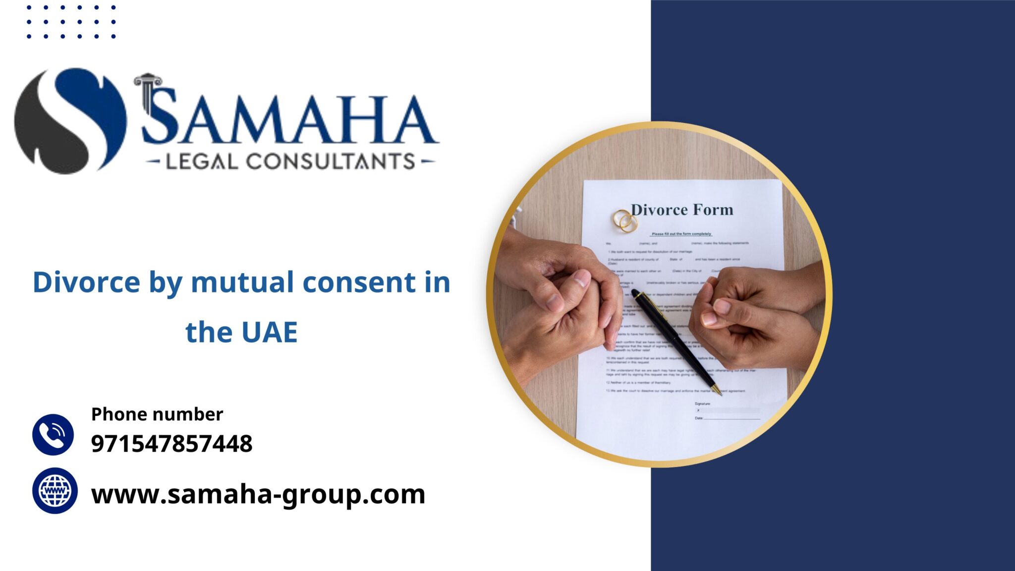 Divorce by mutual consent in the UAE - Samaha Lawyers & Legal Consultants