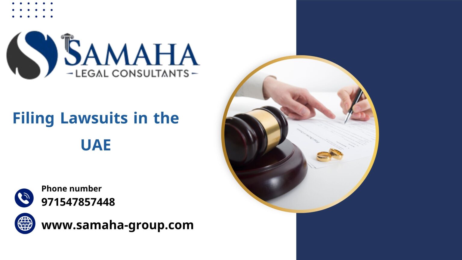 Filing Lawsuits in the UAE - Samaha Lawyers & Legal Consultants