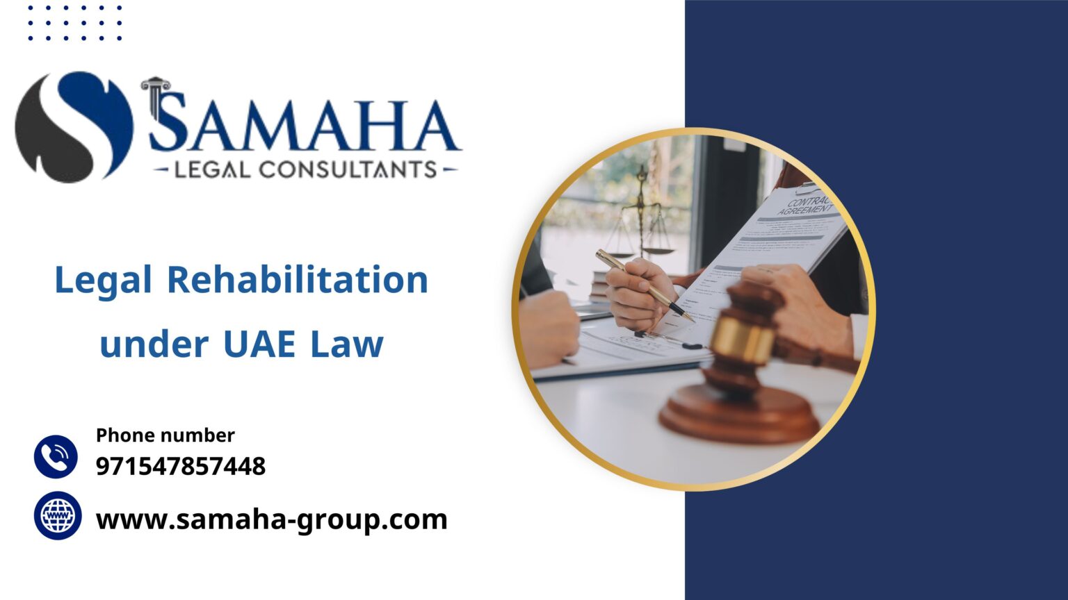 Legal Rehabilitation under UAE Law - Samaha Lawyers & Legal Consultants