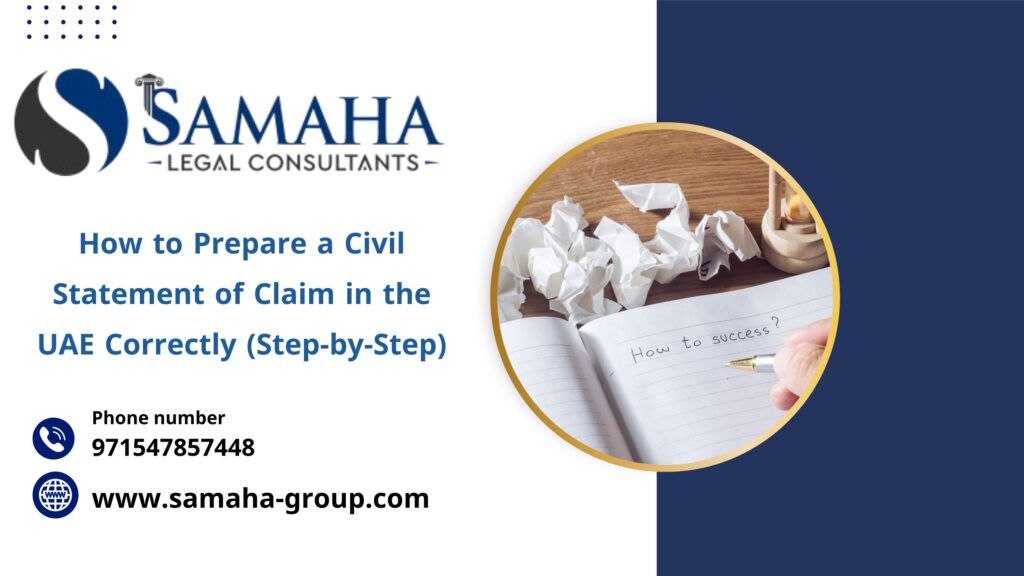 How to Prepare a Civil Statement of Claim in the UAE Correctly (Step-by ...